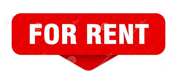 For Rent Sticker. for Rent Sign on Transparent Background Stock Vector ...