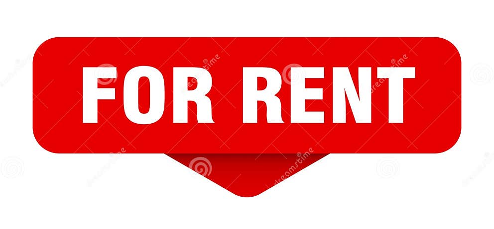 For Rent Sticker. for Rent Sign on Transparent Background Stock Vector ...