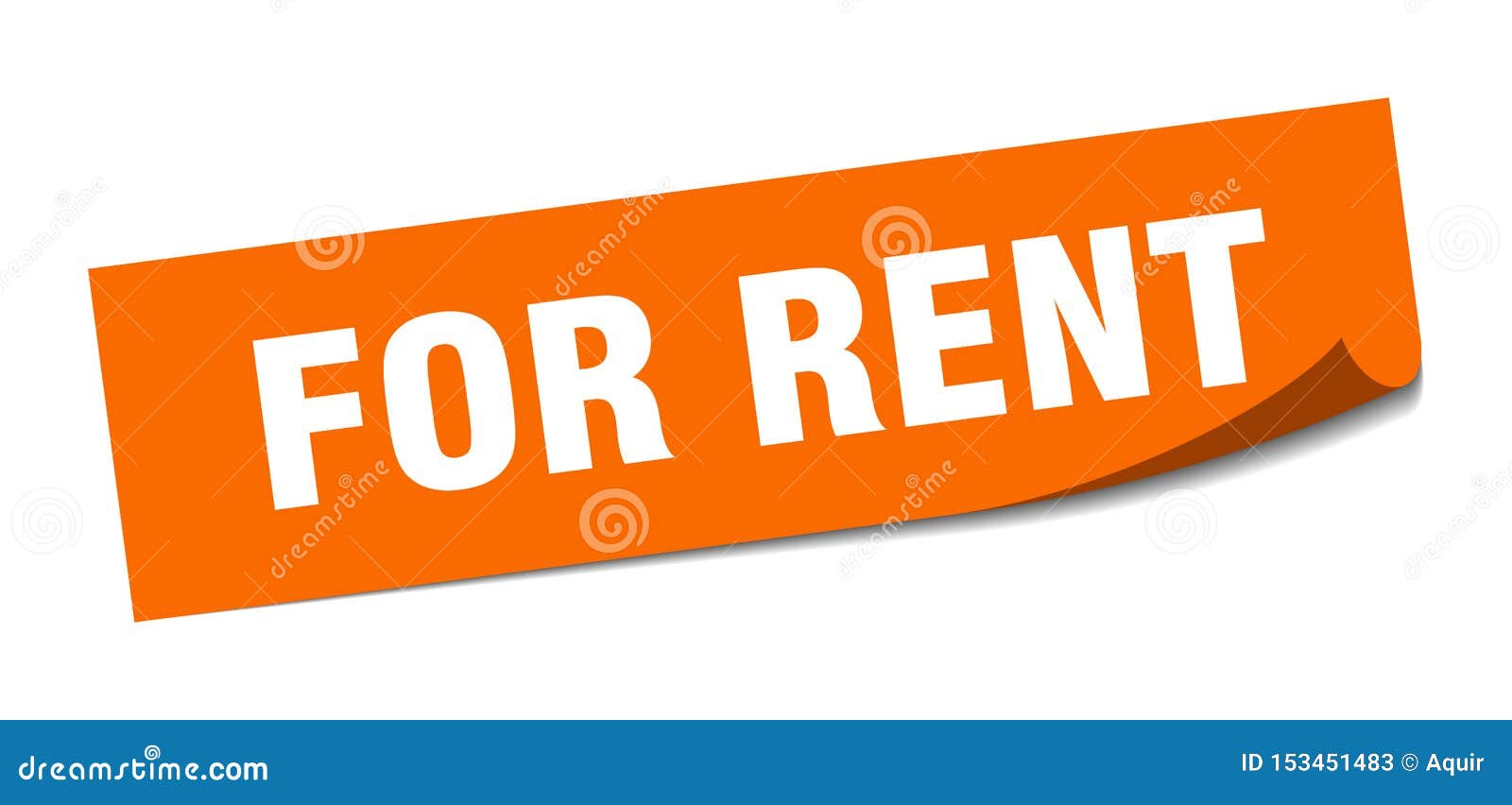 For rent sticker. stock vector. Illustration of template - 153451483