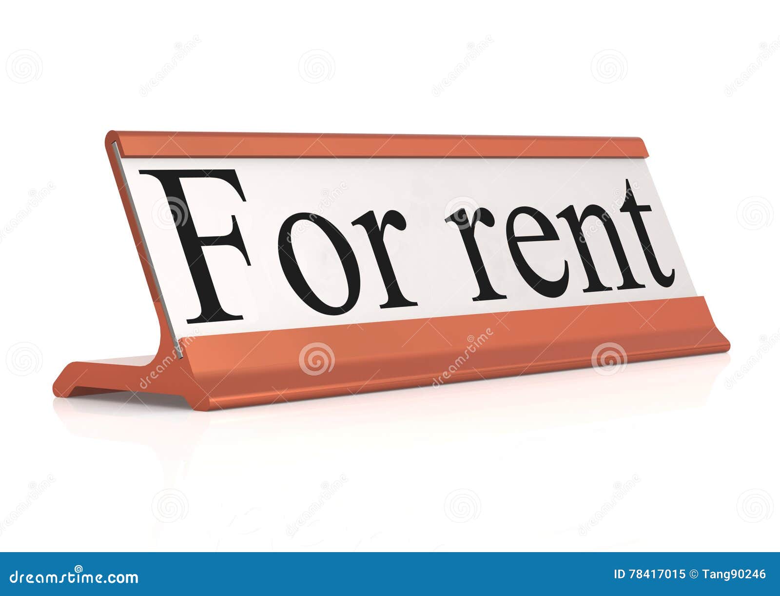 For rent table tag stock illustration. Illustration of lease - 78417015