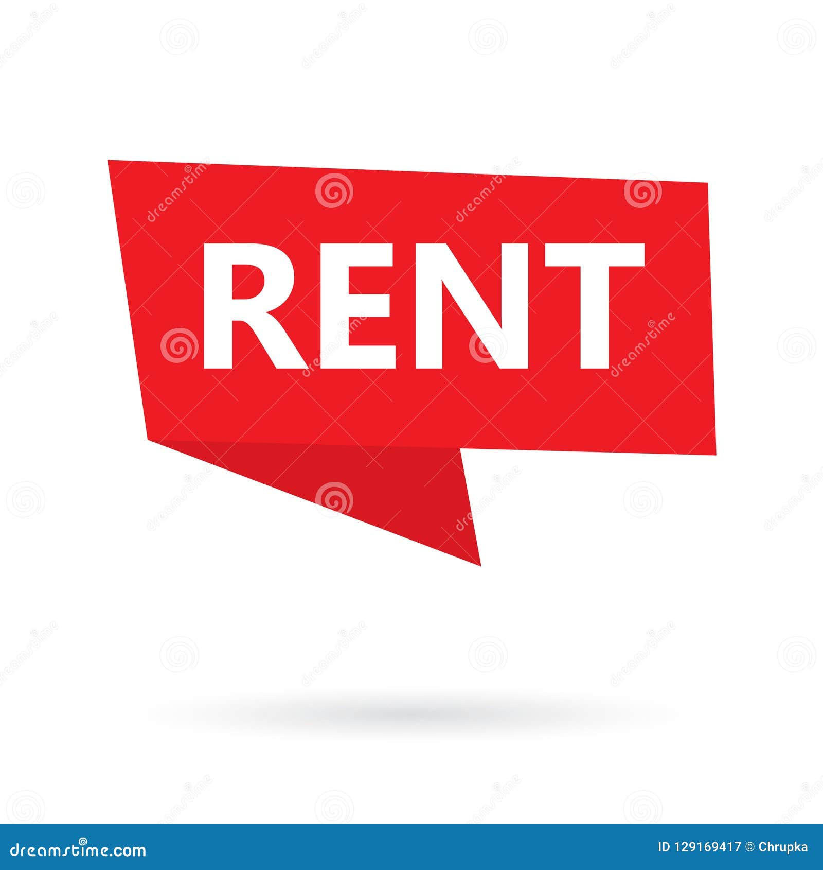Rent Word on a Speach Bubble Stock Vector - Illustration of bubble ...