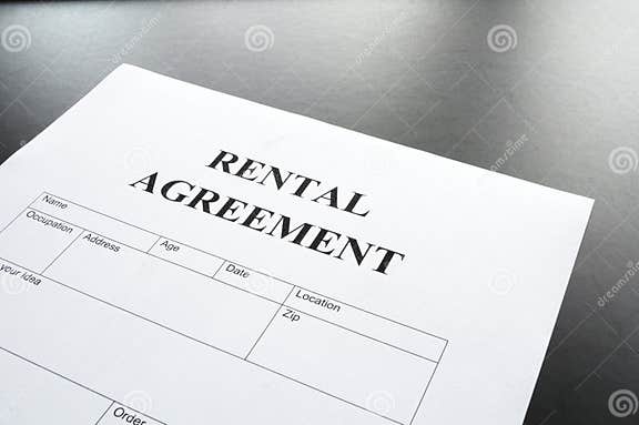 Rental agreement stock photo. Image of paper, renting - 14863178
