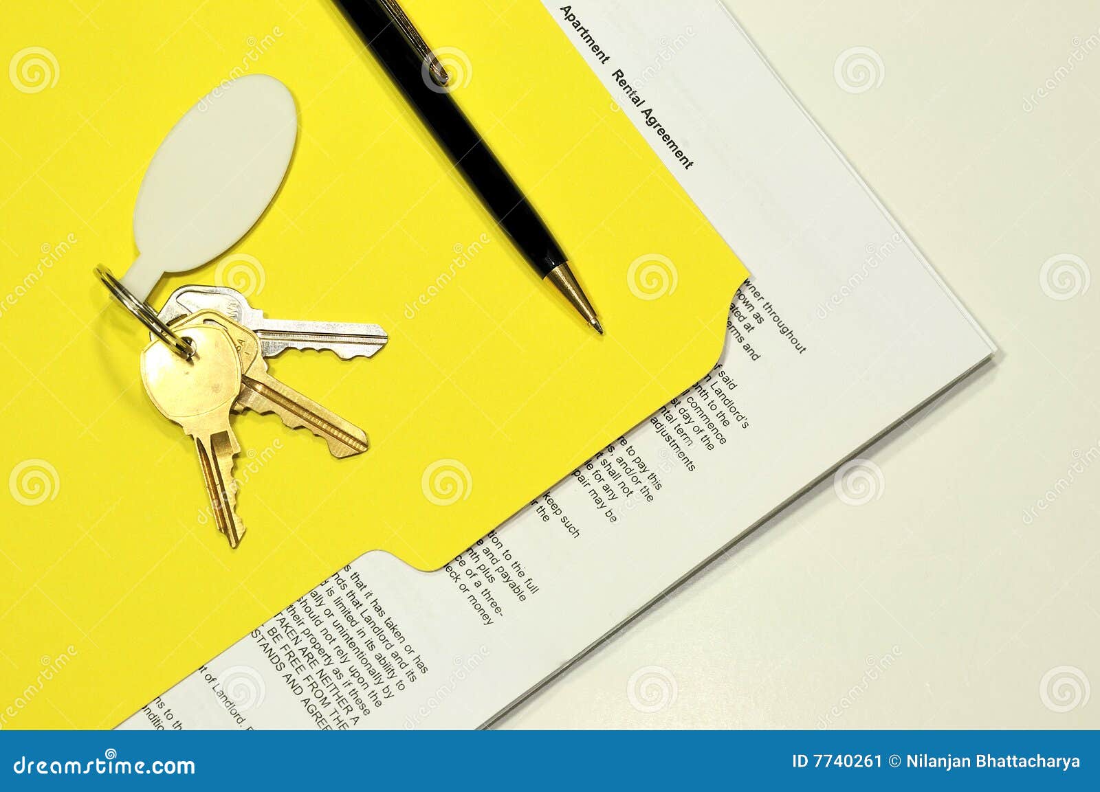 Rental Agreement and Apartment Keys Stock Image - Image of tenant, rent ...