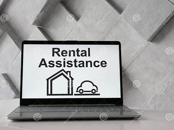 Rental Assistance is Shown on the Photo Using the Text Stock Image ...