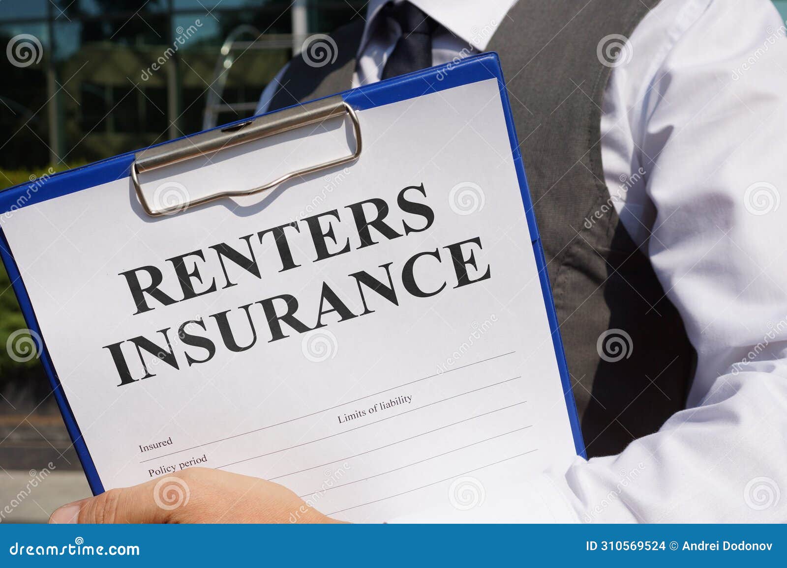 Renters Insurance is Shown Using the Text Stock Photo - Image of ...