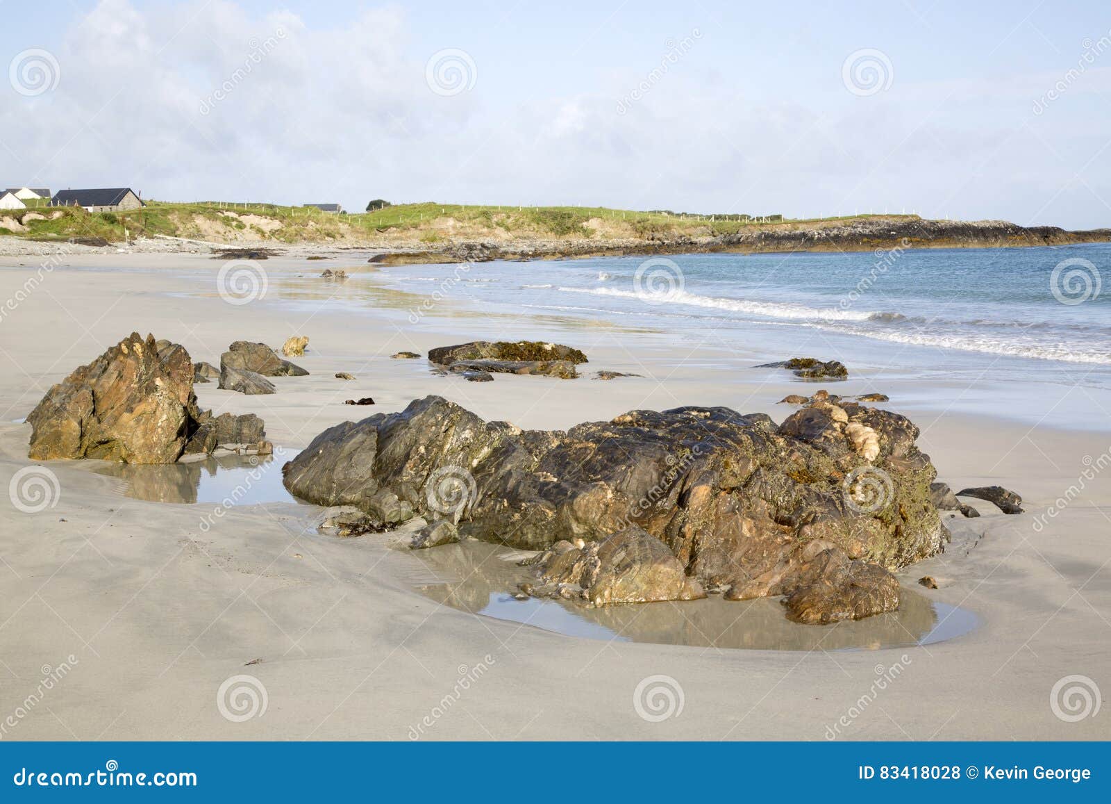 Renvyle Beach in Tully; Connemara Stock Photo - Image of coast, ireland ...