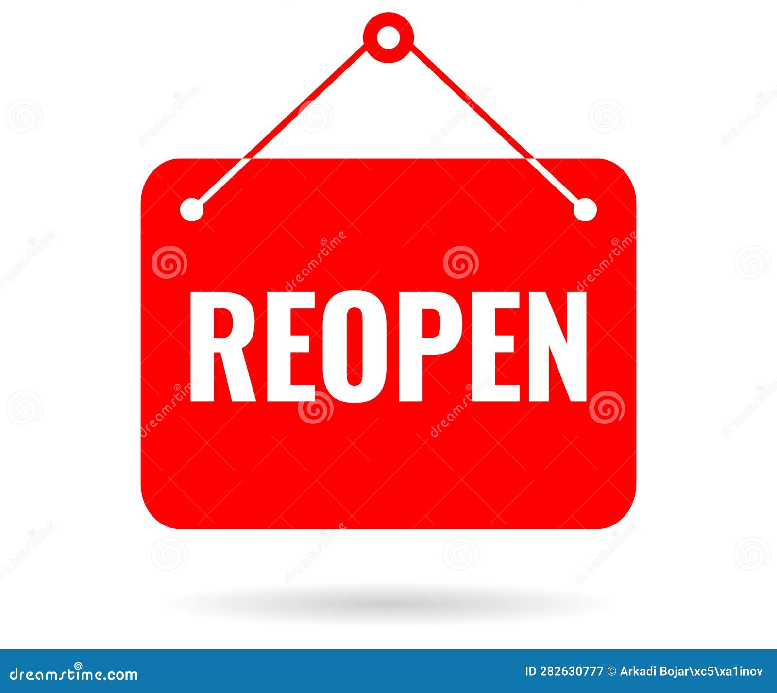 Reopen hanging vector sign stock vector. Illustration of service ... Reopen hanging vector sign stock vector. Illustration of service ...
