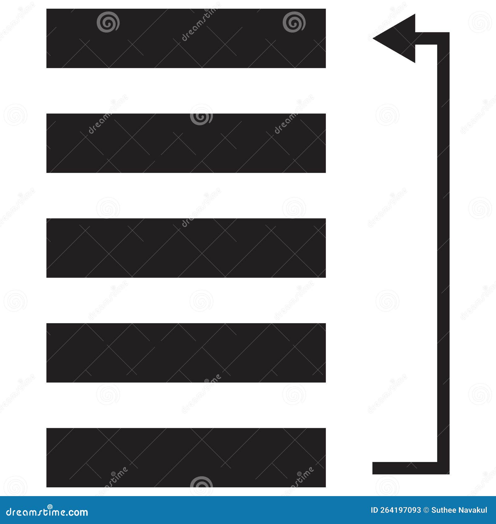 Reorder Icon on White Background. Flat Style Stock Vector ...