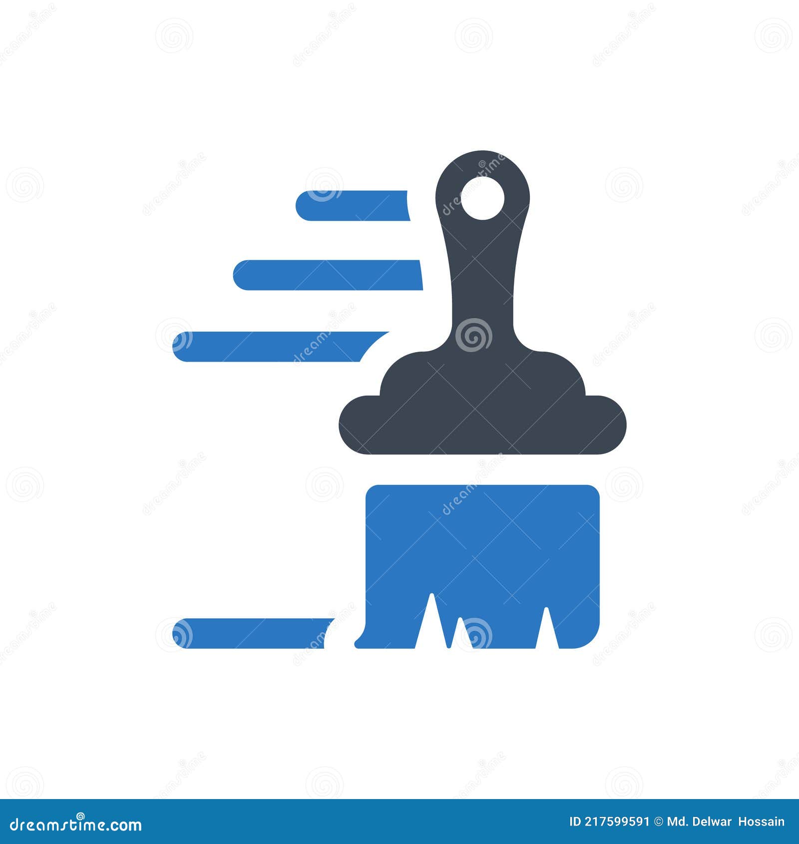 Repaint color icon stock vector. Illustration of edit - 217599591