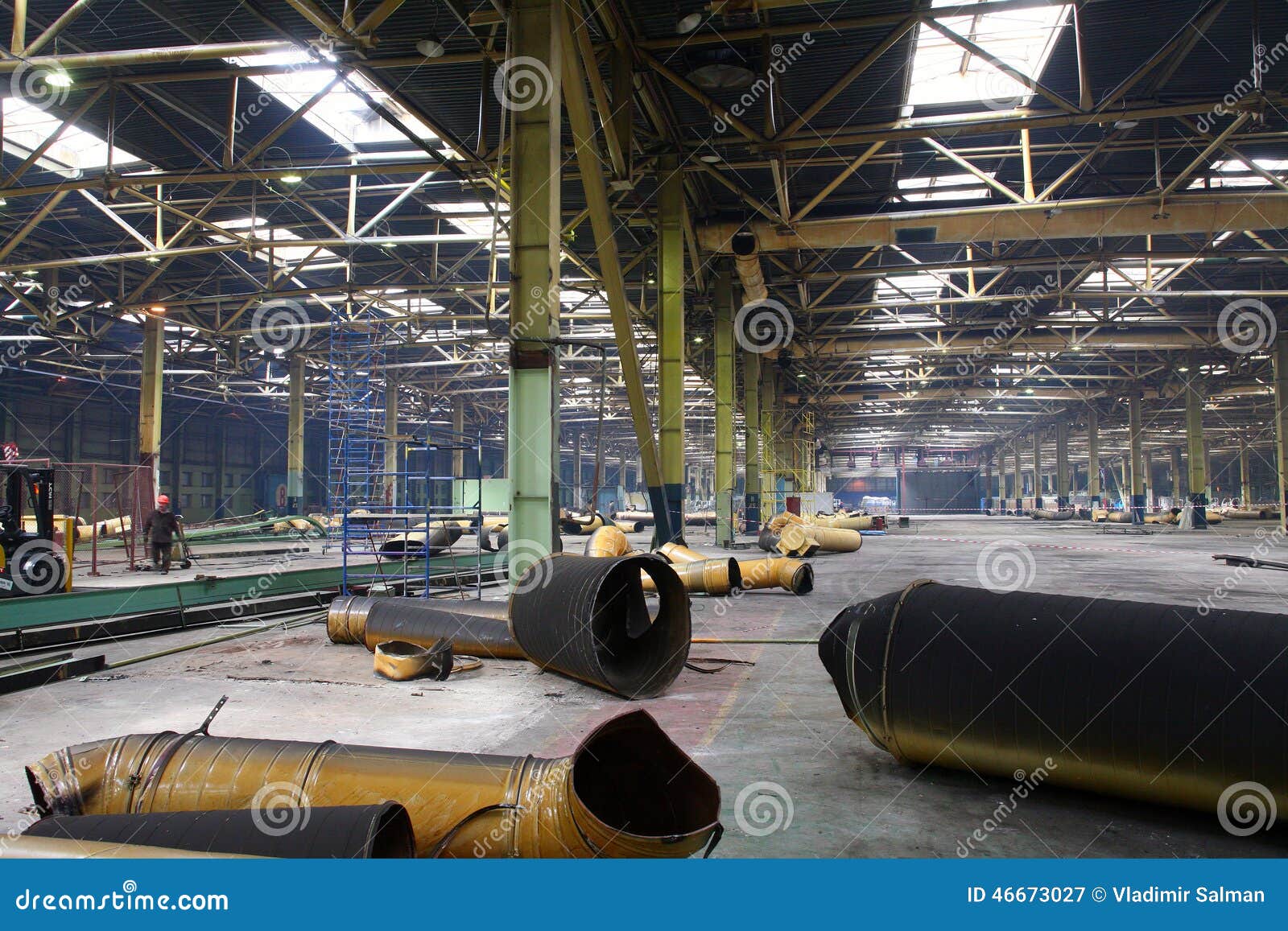 Repair of an Abandoned Factory Stock Image - Image of industry, project ...
