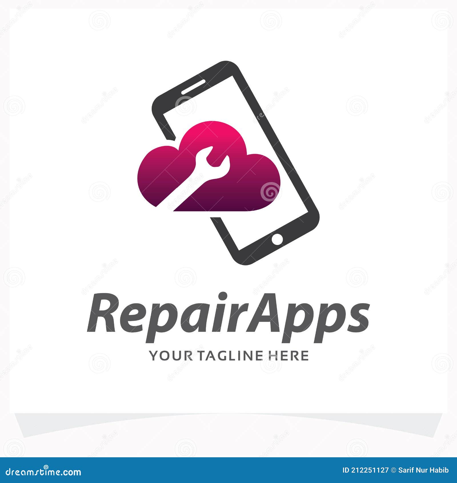Repair Application Logo Design Template Stock Vector - Illustration of ...