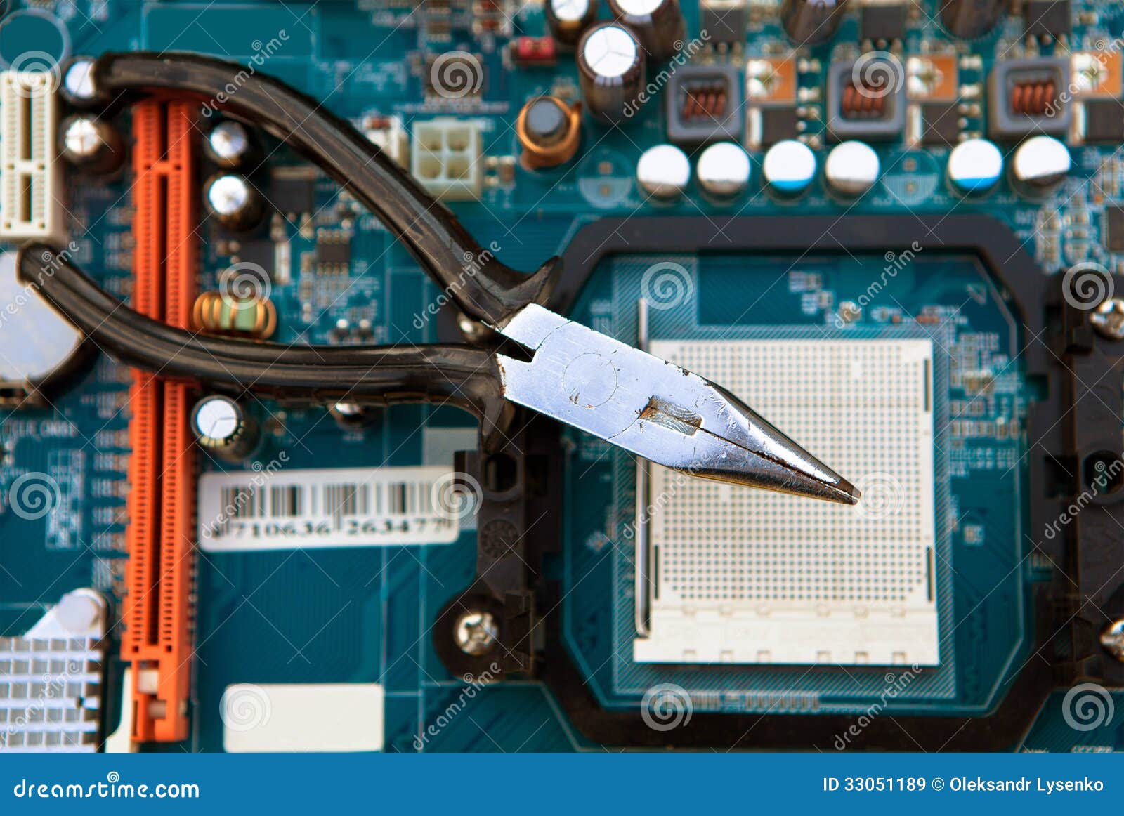 Repair and Assembly of Computers Stock Image - Image of motherboard ...