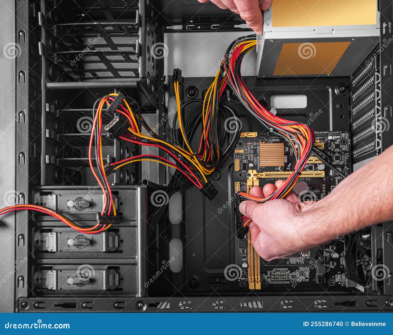 Repair, Assembly and Restoration of Personal Computers Stock Photo ...