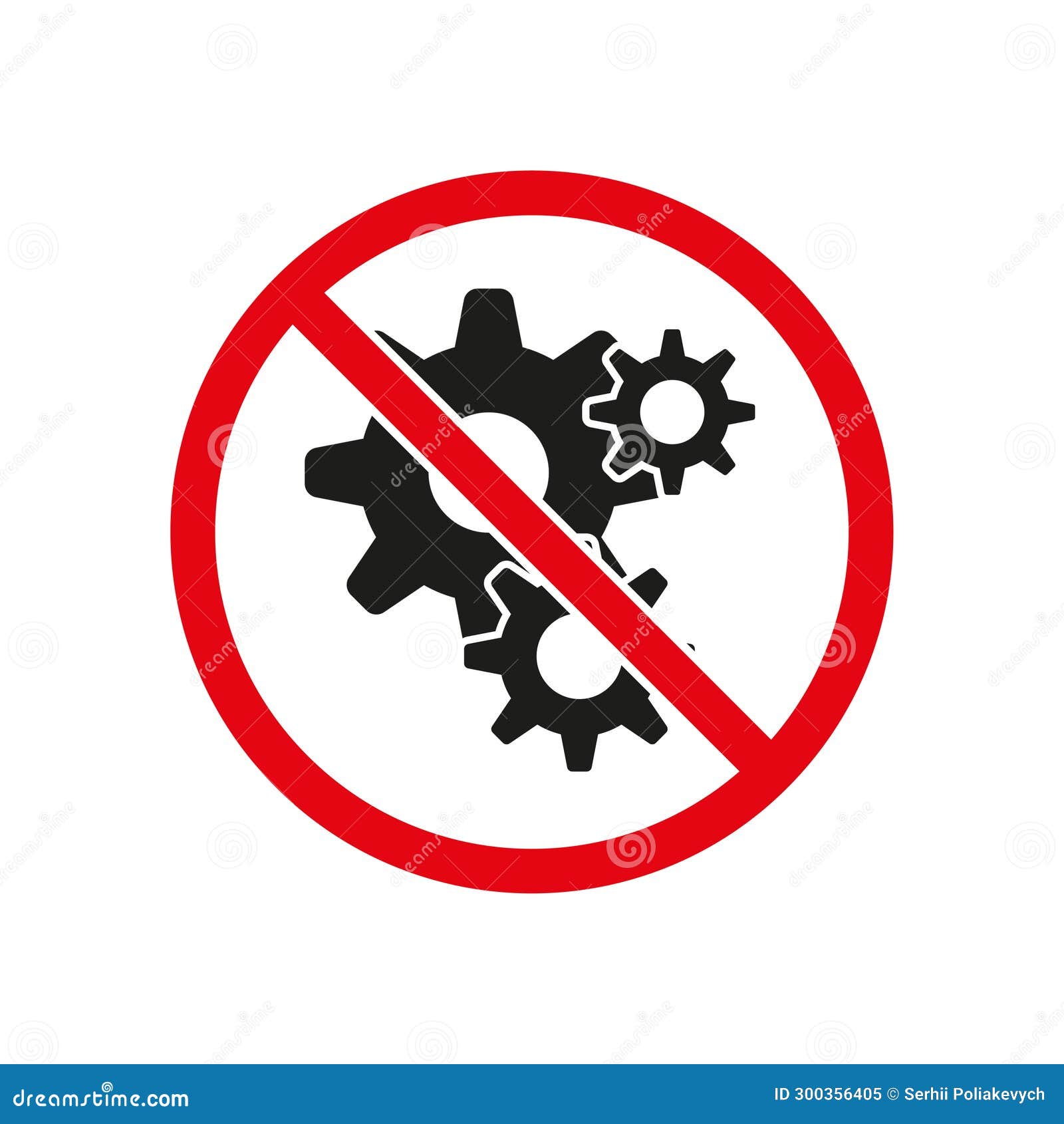 Repair Ban. Do Not Exploit. Vector Illustration. EPS 10 Stock Vector ...