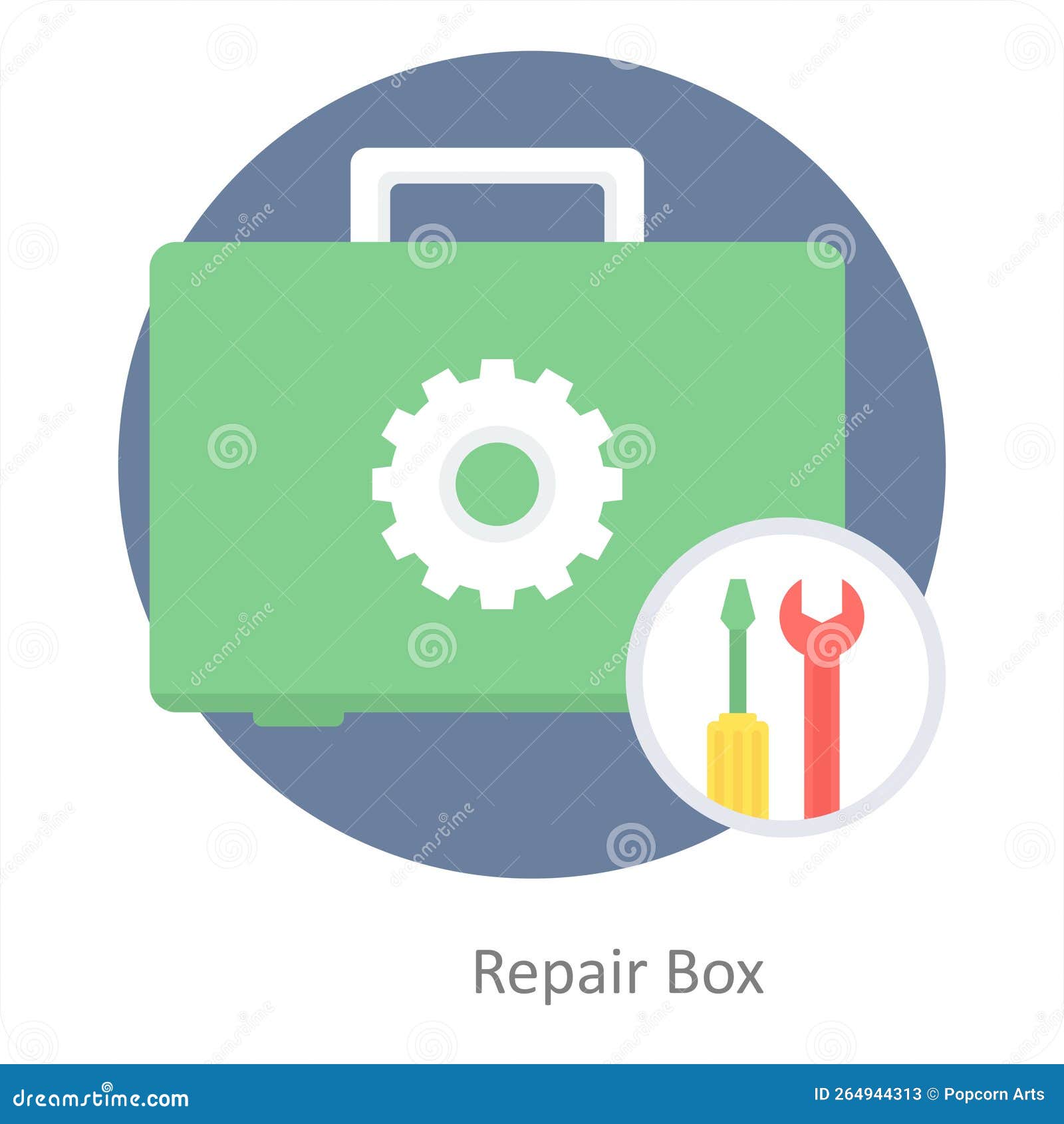Repair Box stock vector. Illustration of settings, design - 264944313
