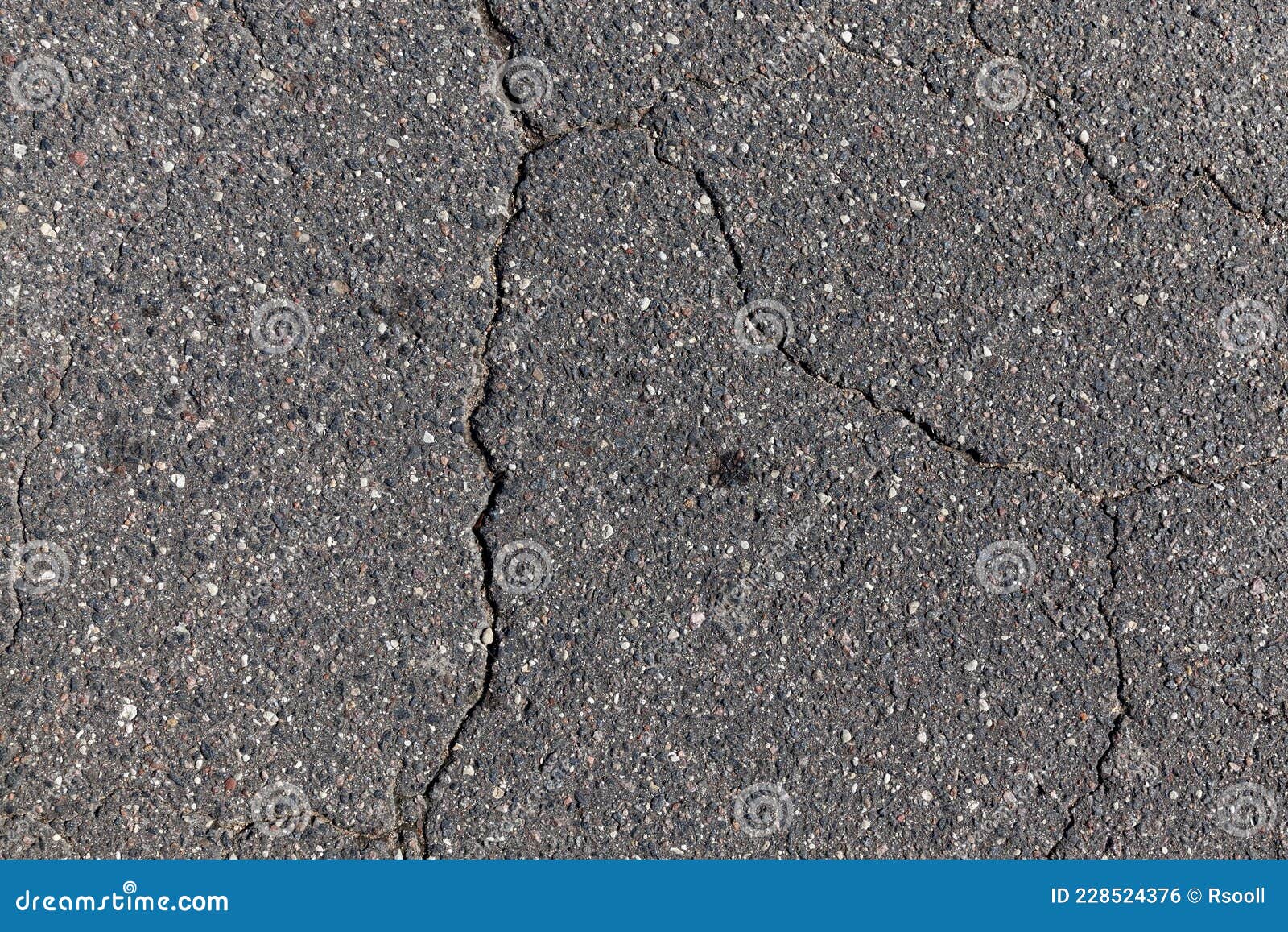 Repair of a Broken and Damaged Paved Road Stock Photo - Image of ...