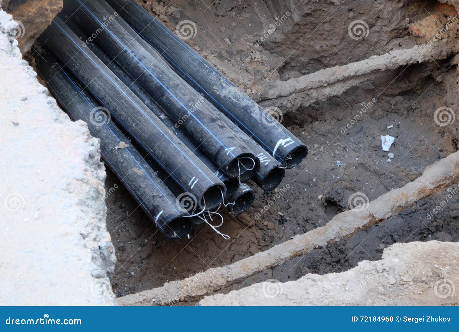 Repair the Broken Pipe with Replace New Stock Photo - Image of leakage ... Repair the Broken Pipe with Replace New Stock Photo - Image of leakage ...