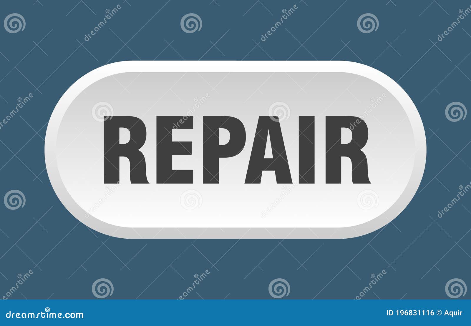 Repair button stock vector. Illustration of repair, stamp - 196831116