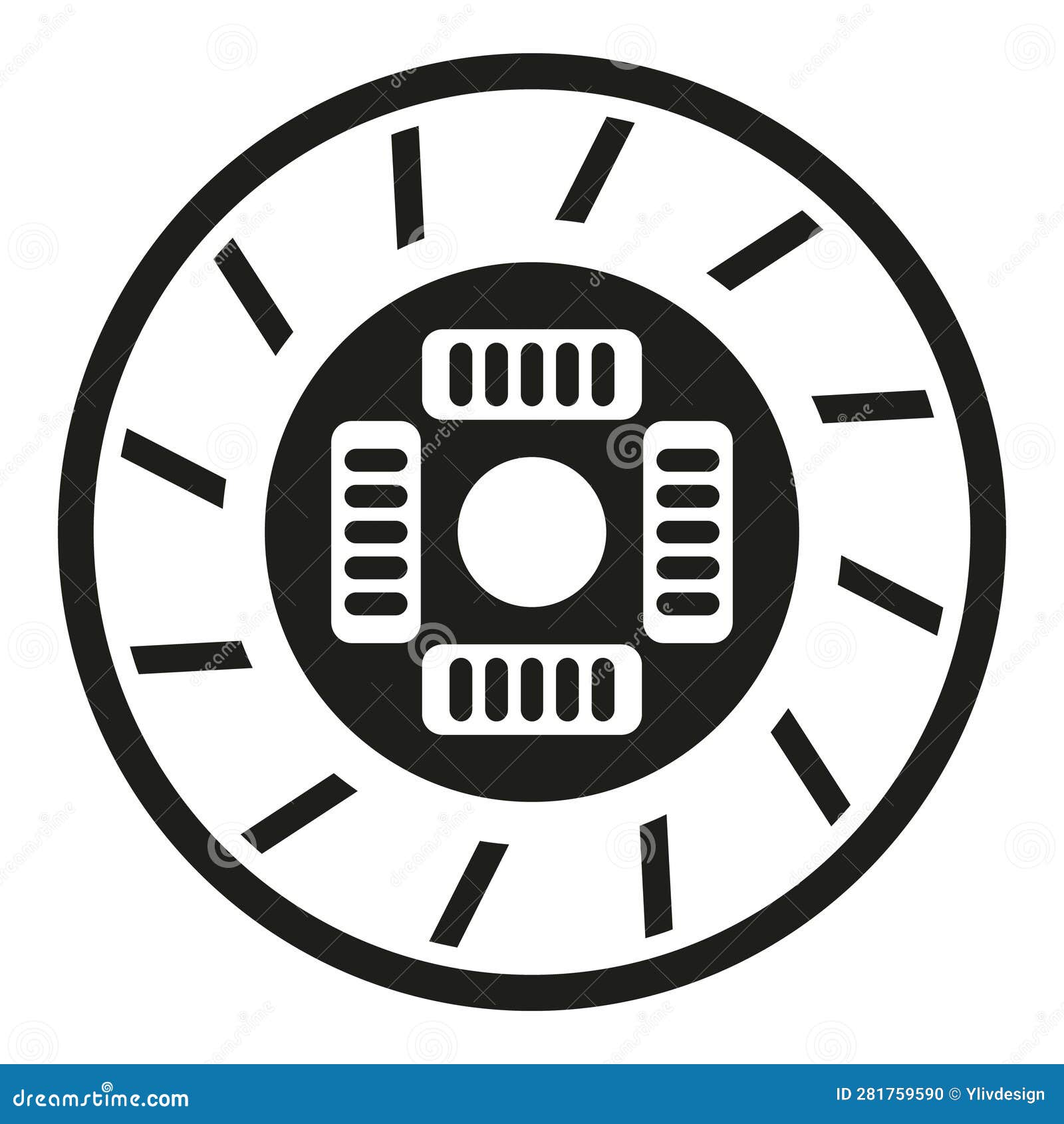 Repair Clutch Icon Simple Vector. Disk Kit Stock Vector - Illustration ...