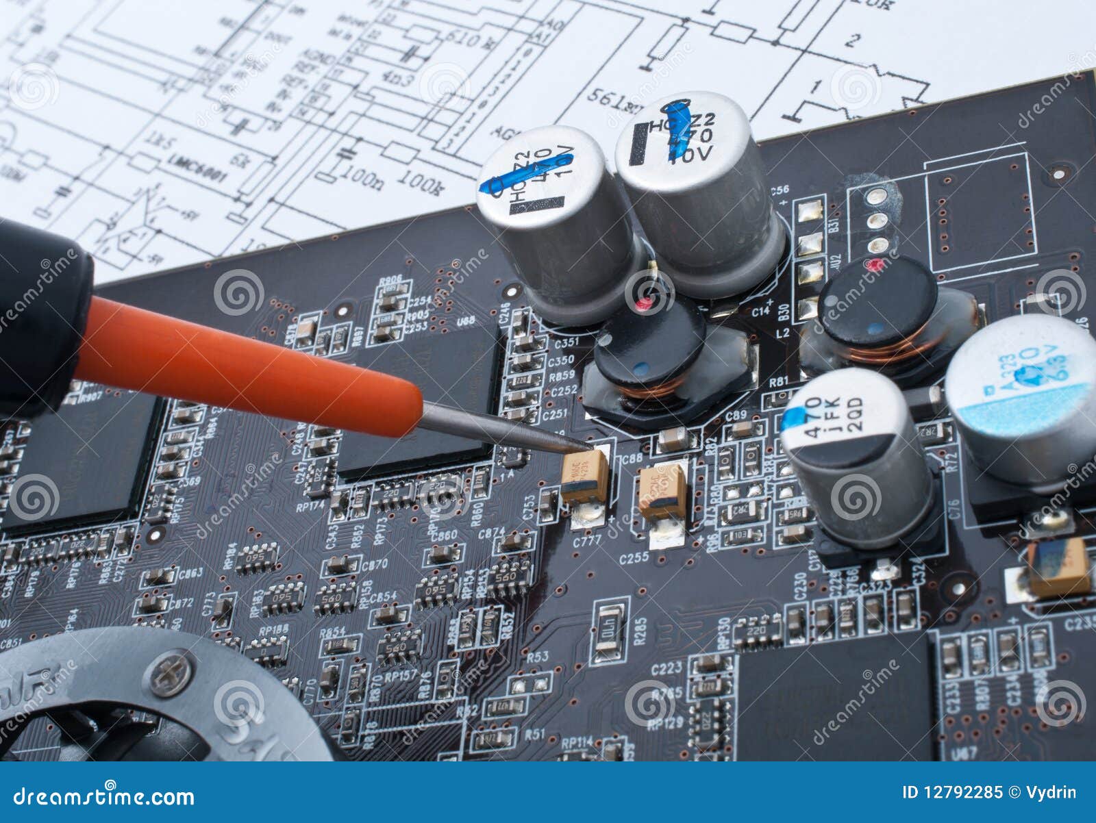 Repair of a Computer Assembly Payment Stock Image - Image of ...