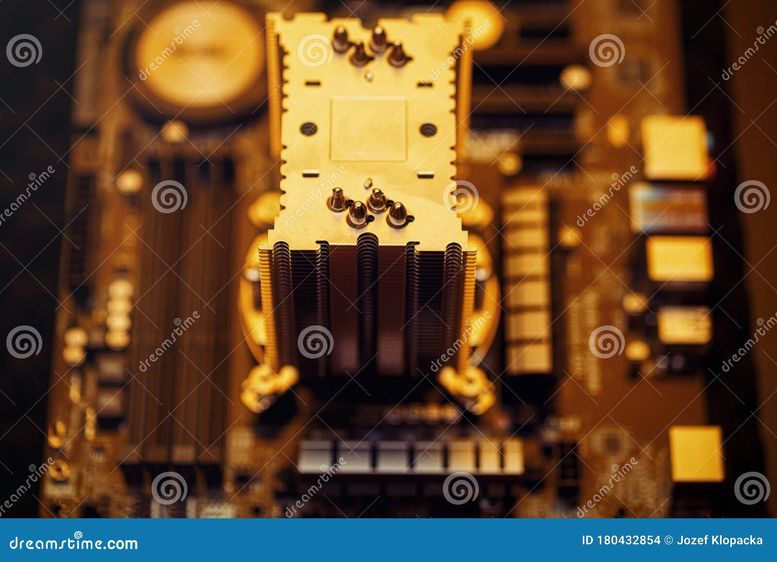 Repair of a Computer, Detail of Disassembled Computer Stock Photo ...