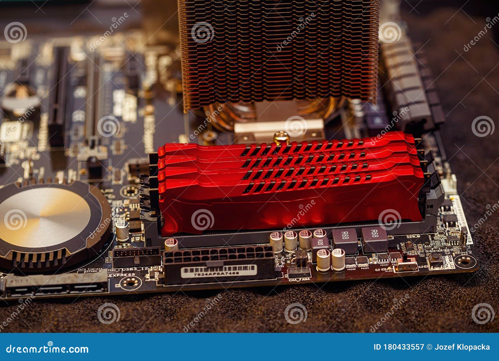 Repair of a Computer, Detail of Disassembled Computer Stock Image ...