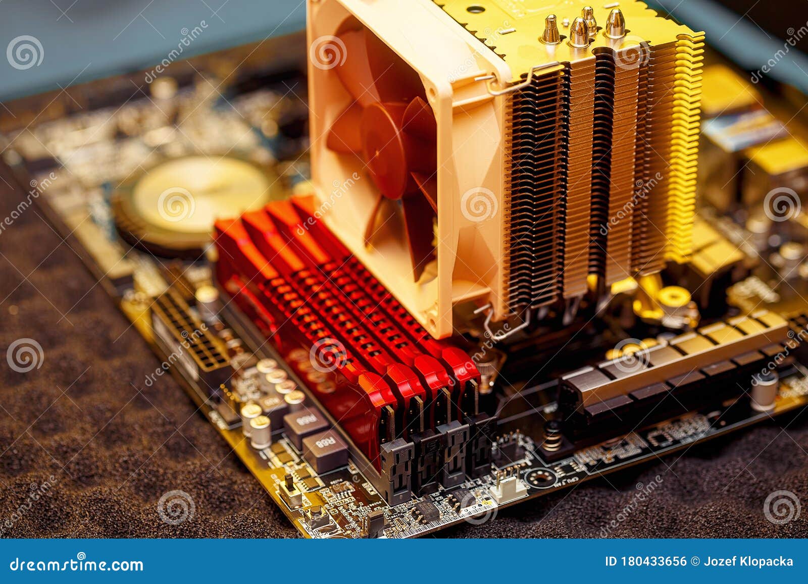 Repair of a Computer, Detail of Disassembled Computer Stock Photo ...