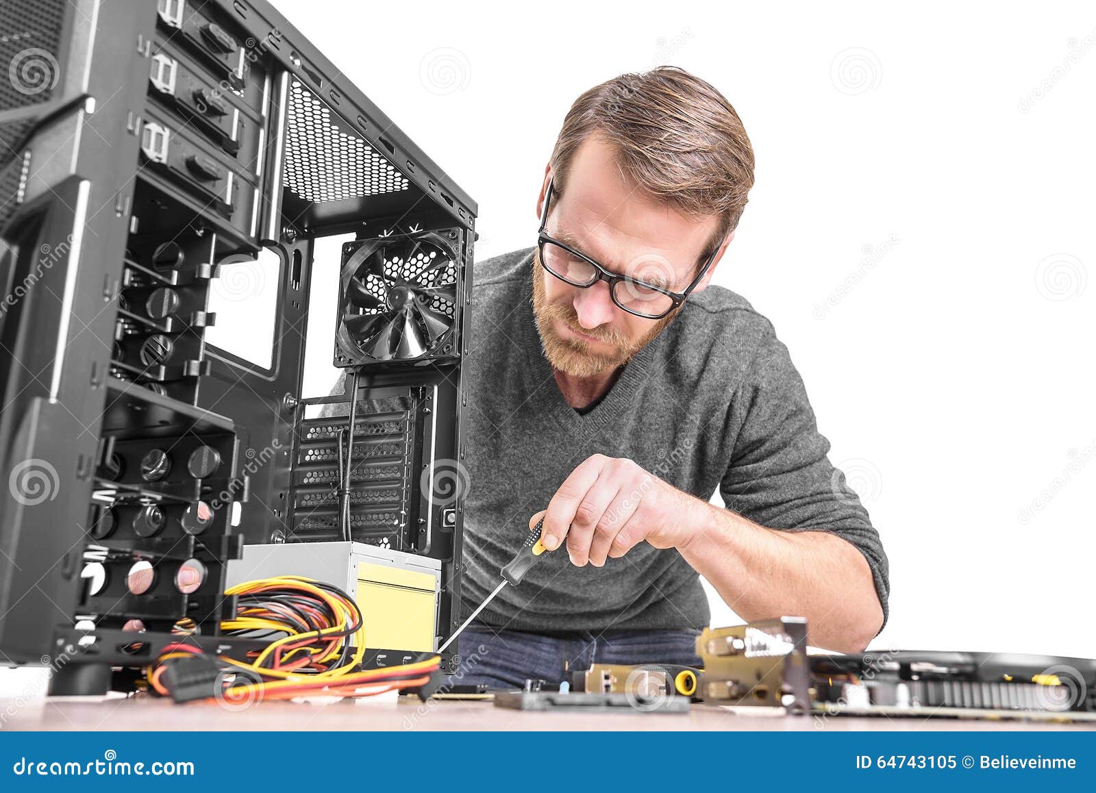 Repair of computer stock image. Image of hardware, maintenance - 64743105