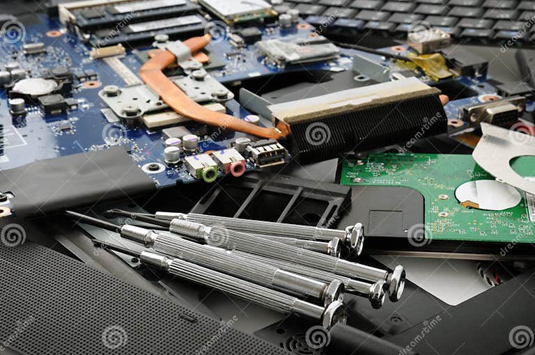 Repair of a computer stock photo. Image of drive, broken - 42420974