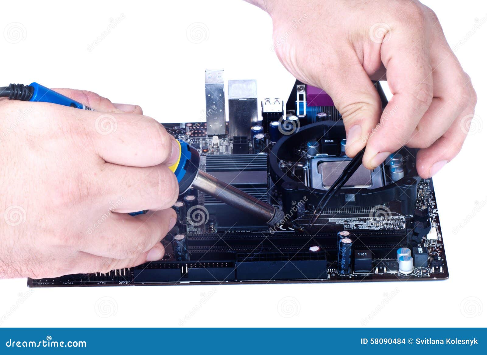 Repair computer stock photo. Image of hardware, maintenance - 58090484