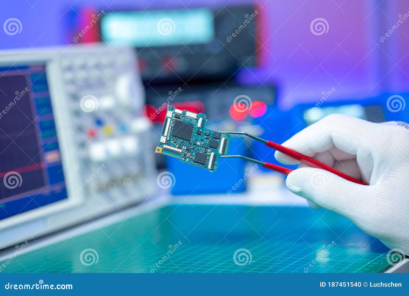 Repair and Diagnostic Electronics PCB Device Stock Photo - Image of ...