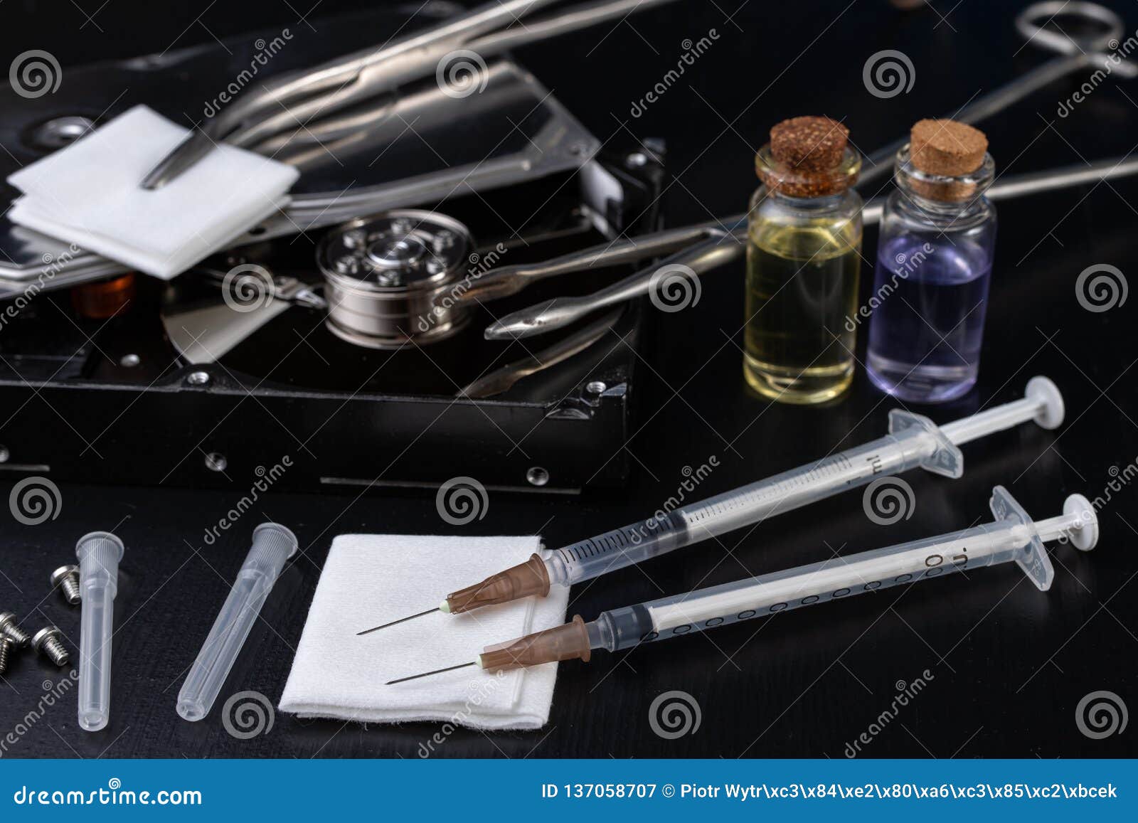 Repair and Diagnostics of Hard Disk. Service of Computer Parts in the ...