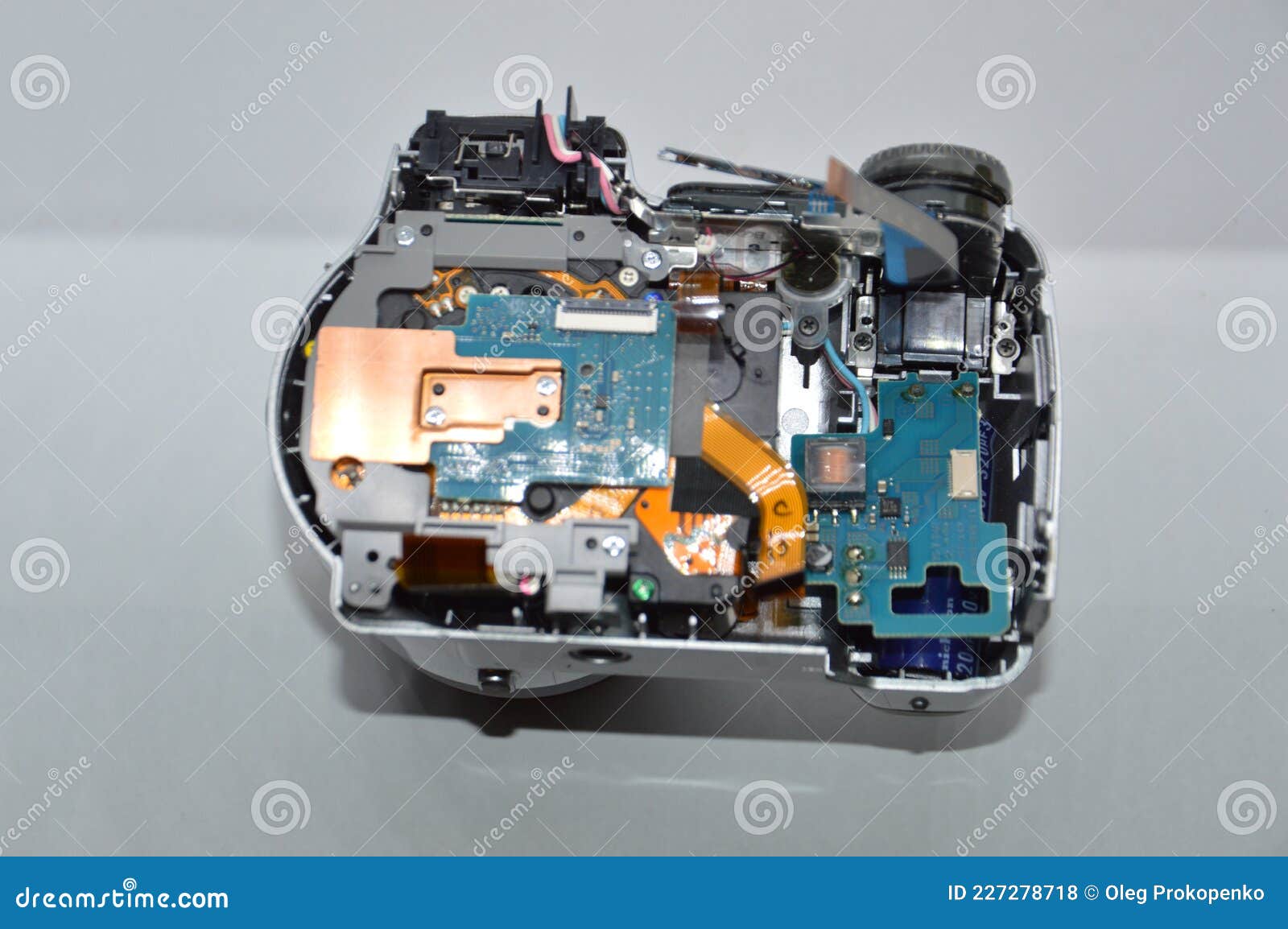 Repair and Disassembly of a Digital Camera Stock Photo - Image of ...