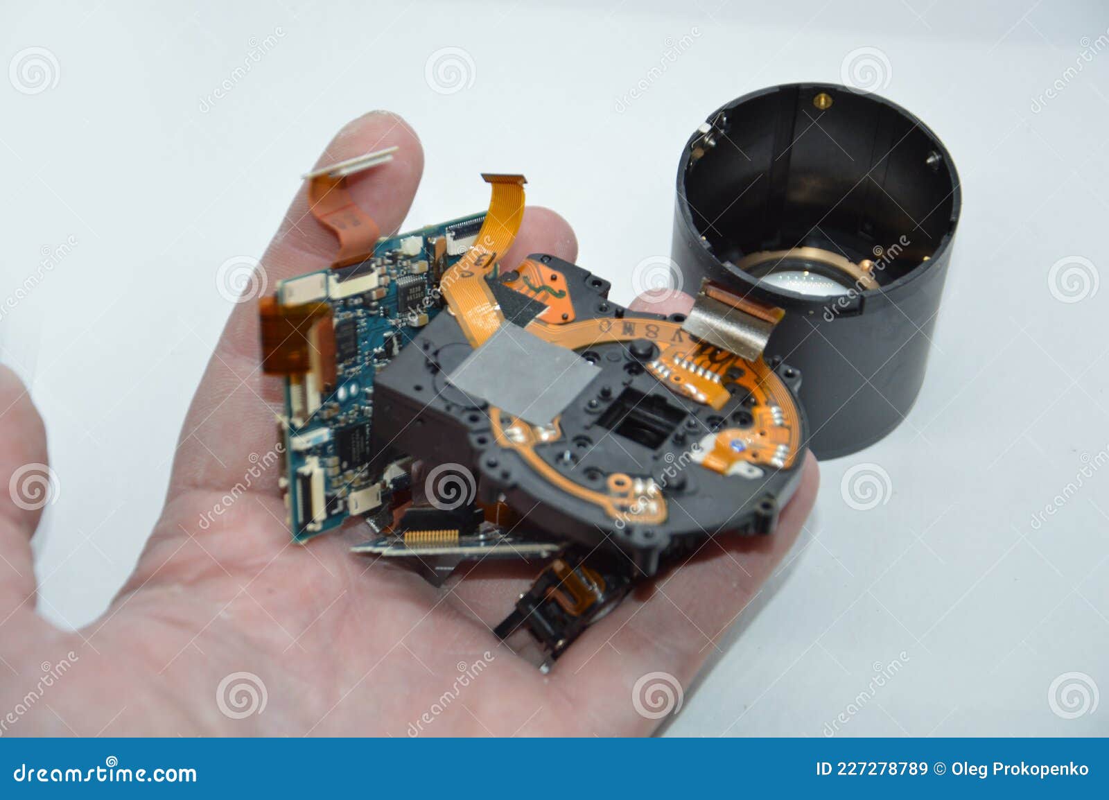 Repair and Disassembly of a Digital Camera Stock Image - Image of ...