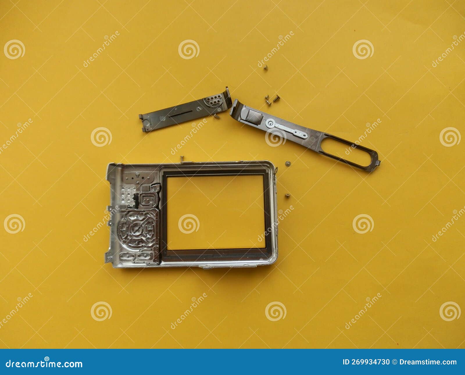 Repair and Disassembly of a Pocket Digital Camera Stock Photo - Image ...