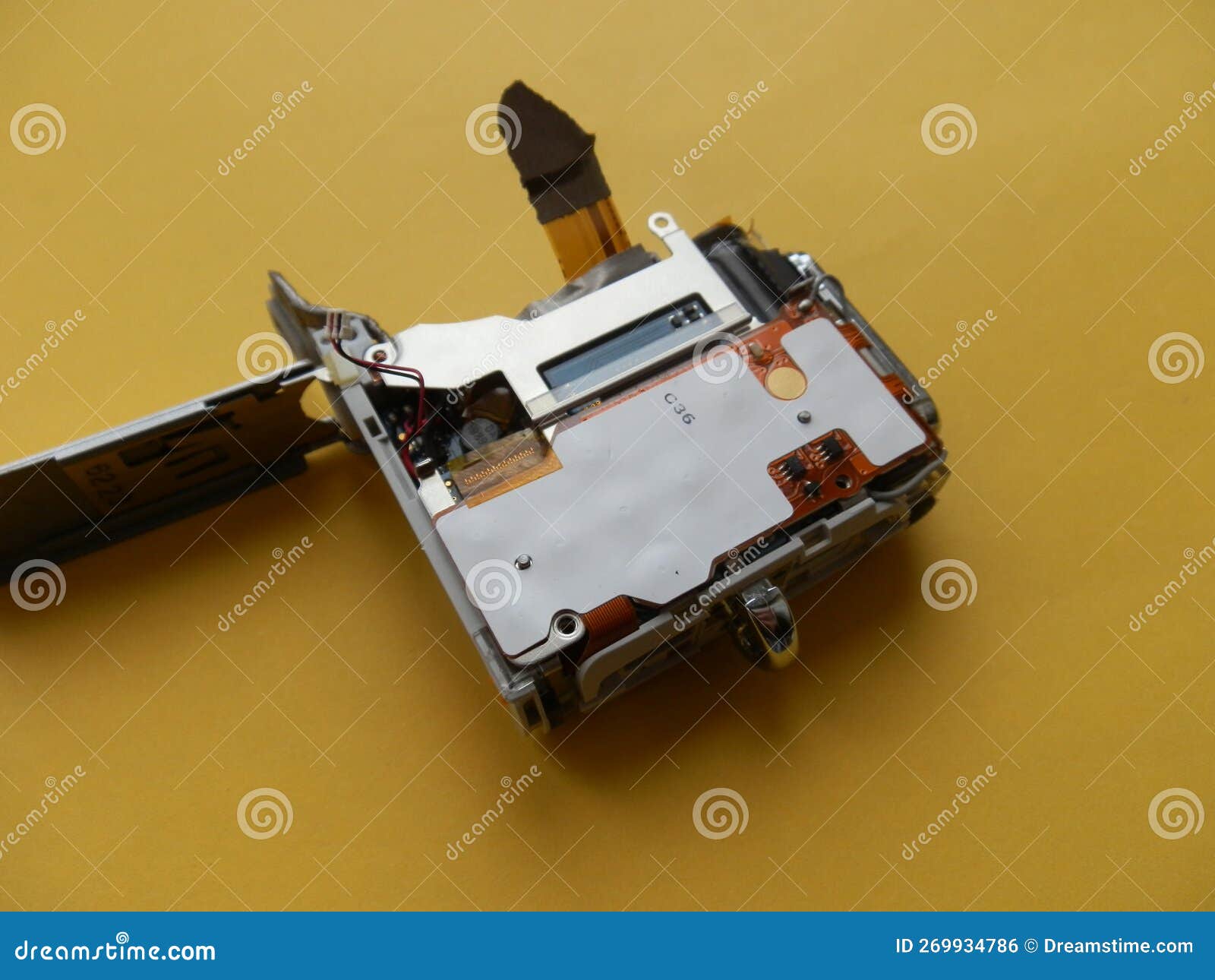 Repair and Disassembly of a Pocket Digital Camera Stock Photo - Image ...