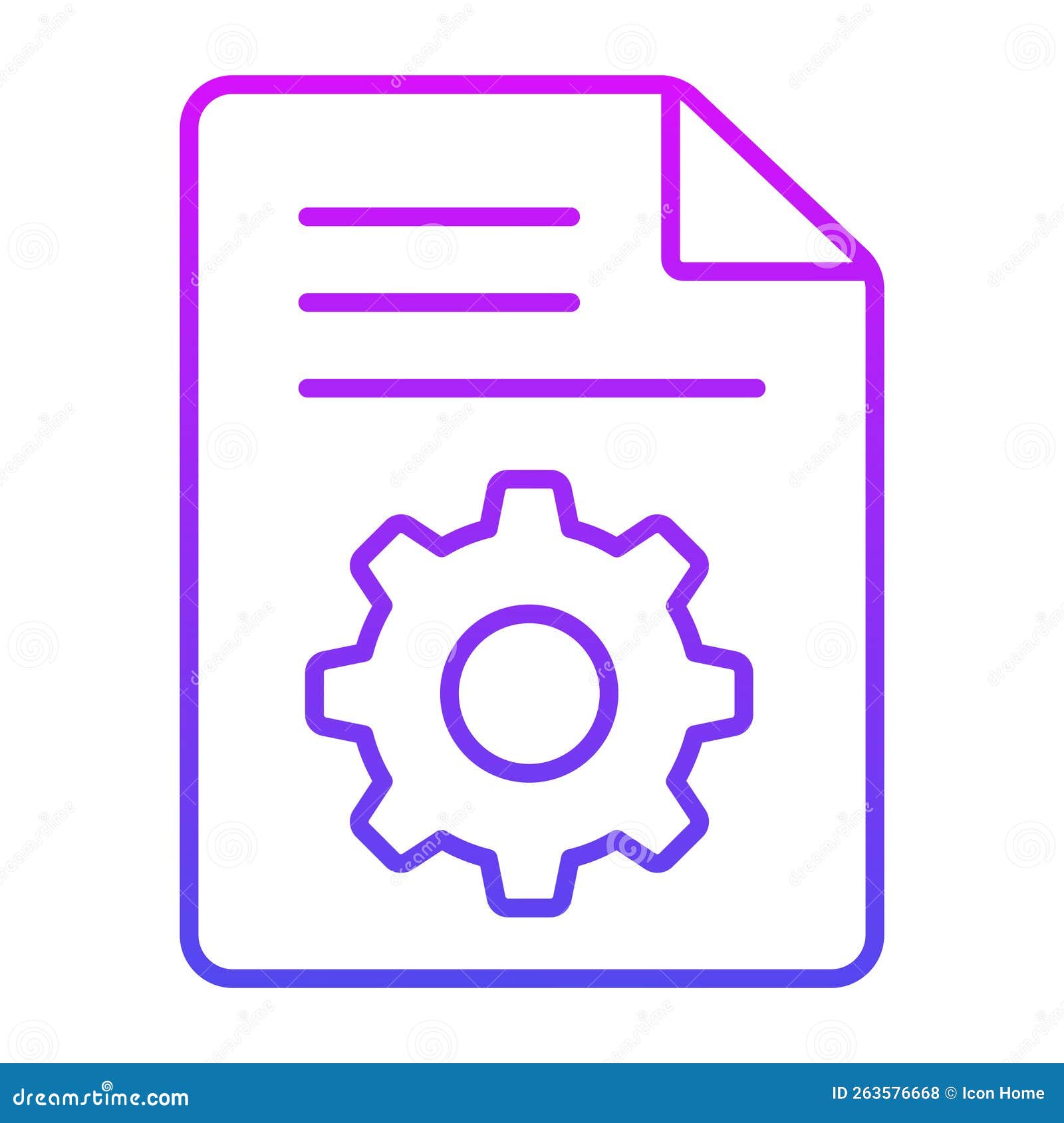 Repair Document Icon Modern Illustration Stock Vector - Illustration of ...