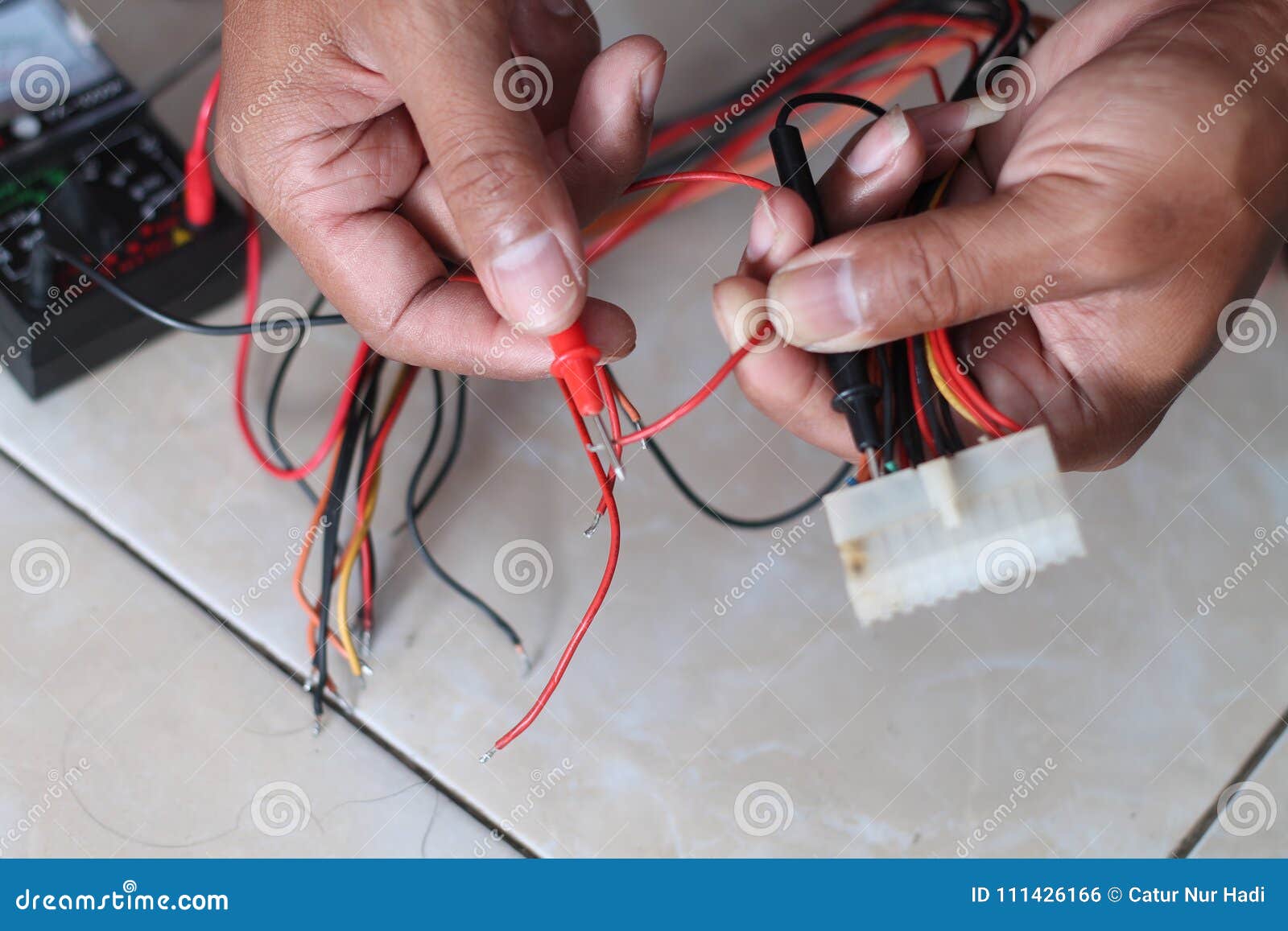 Repair Electrical Installation, Version 9 Stock Photo - Image of ...