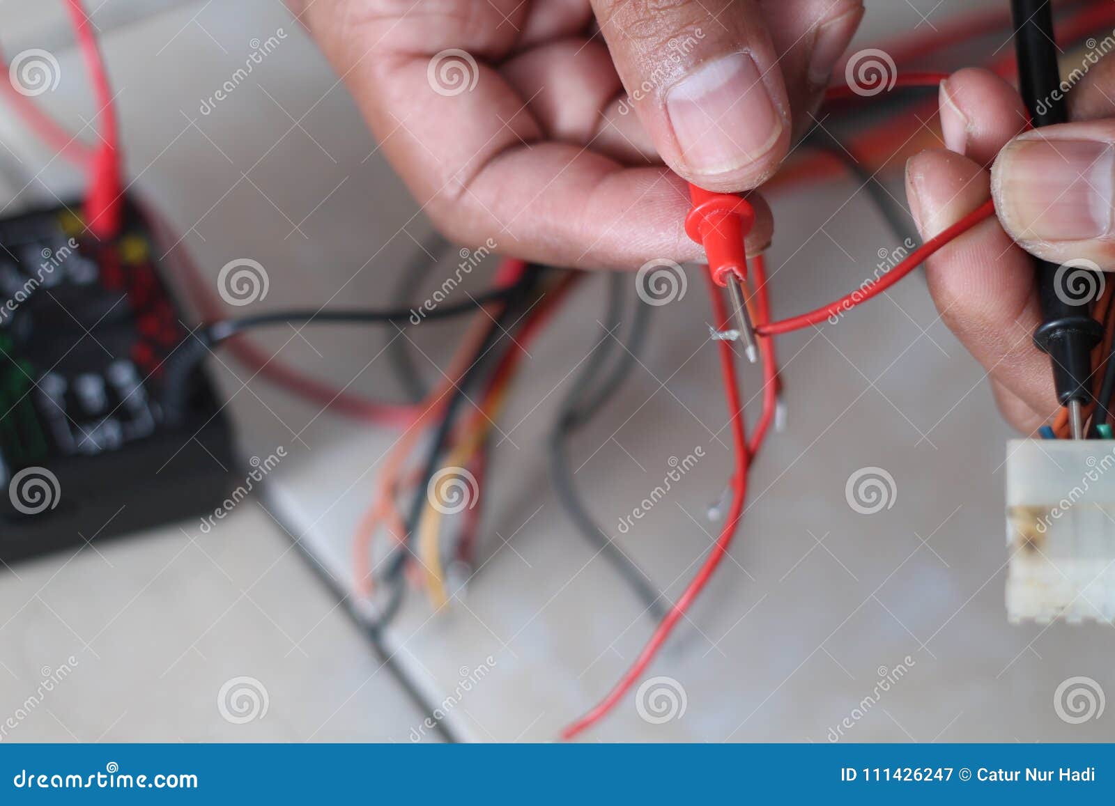 Repair Electrical Installation, Version 17 Stock Image - Image of ...