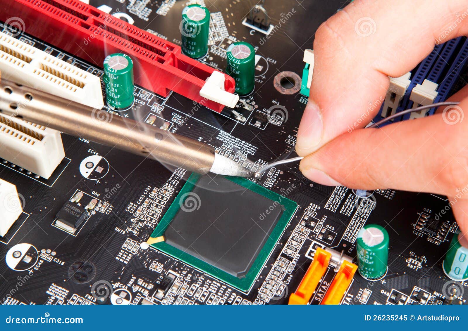 Repair Electronic Components Stock Image - Image of connect, electronic ...