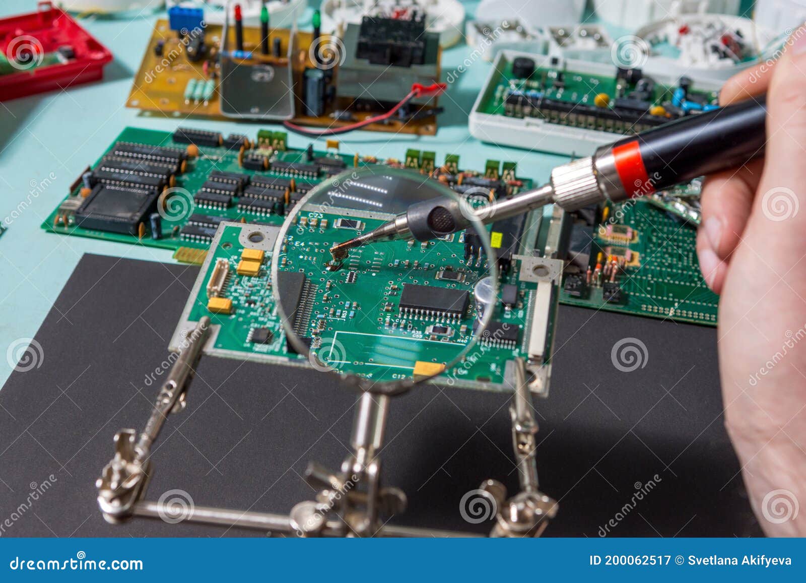 Repair of Electronic Devices in the Workshop. Recycling of Electronic ...