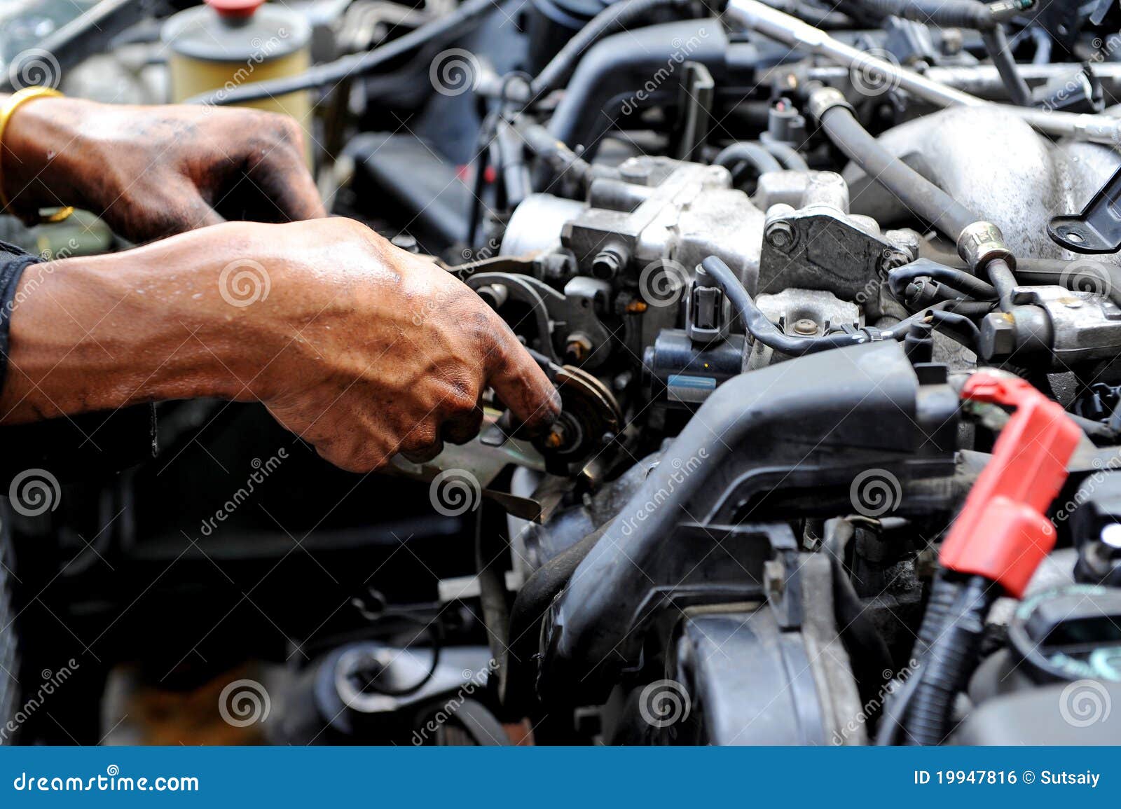 Repair of the engine stock photo. Image of accuracy, machines - 19947816