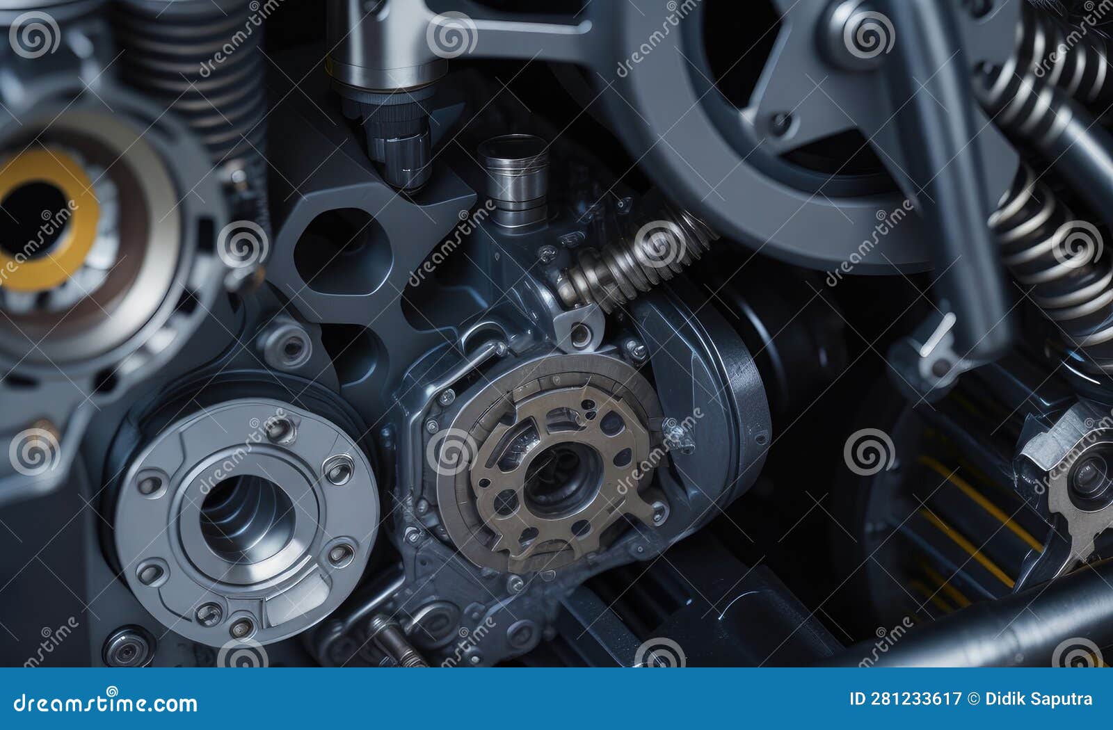 Repair of the Engine of the Car and Motor Stock Illustration ...