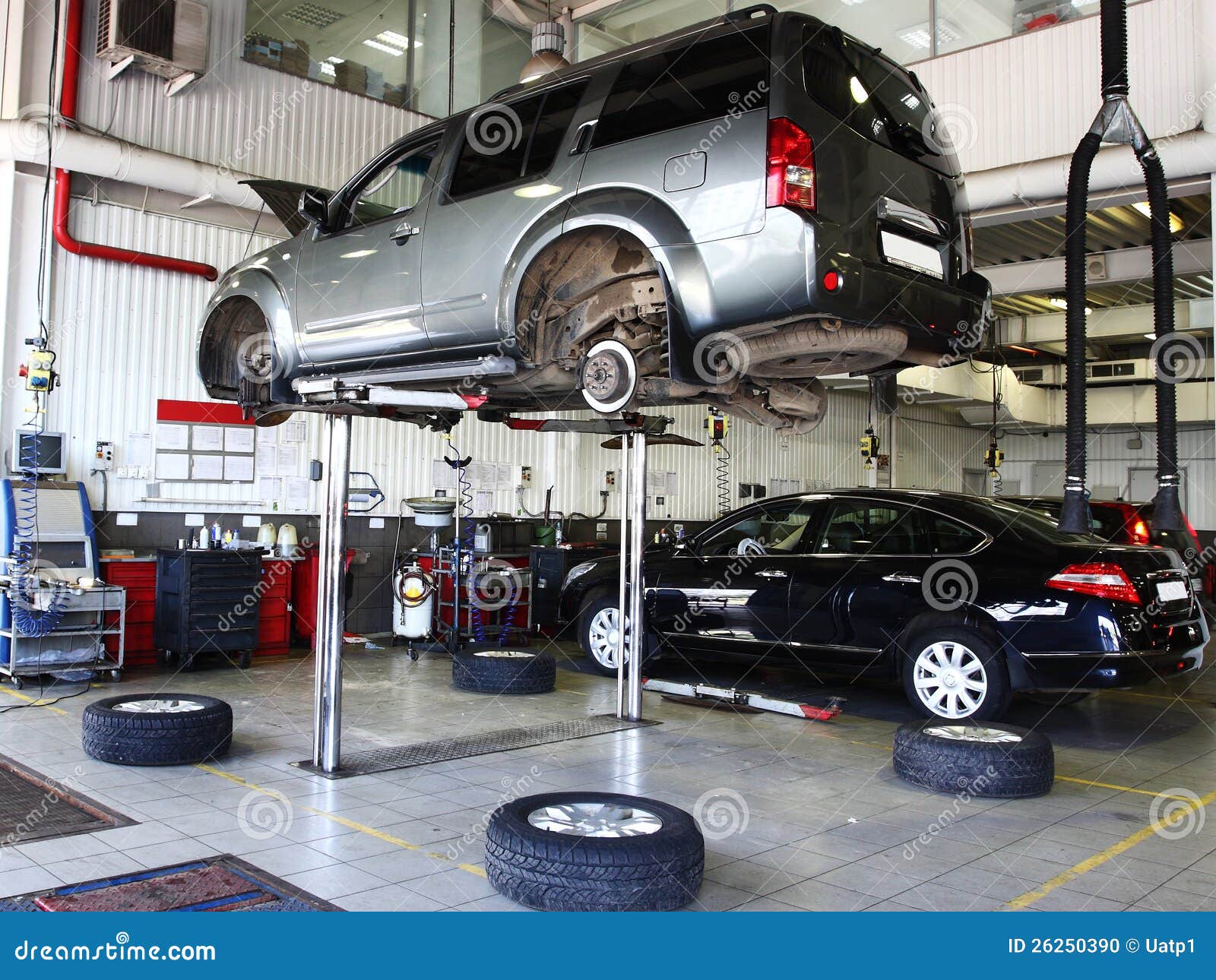 Repair garage stock photo. Image of repairing, automobile - 26250390