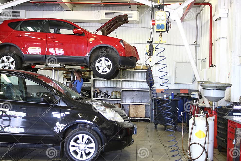 Repair garage stock image. Image of automobile, gear - 26250405