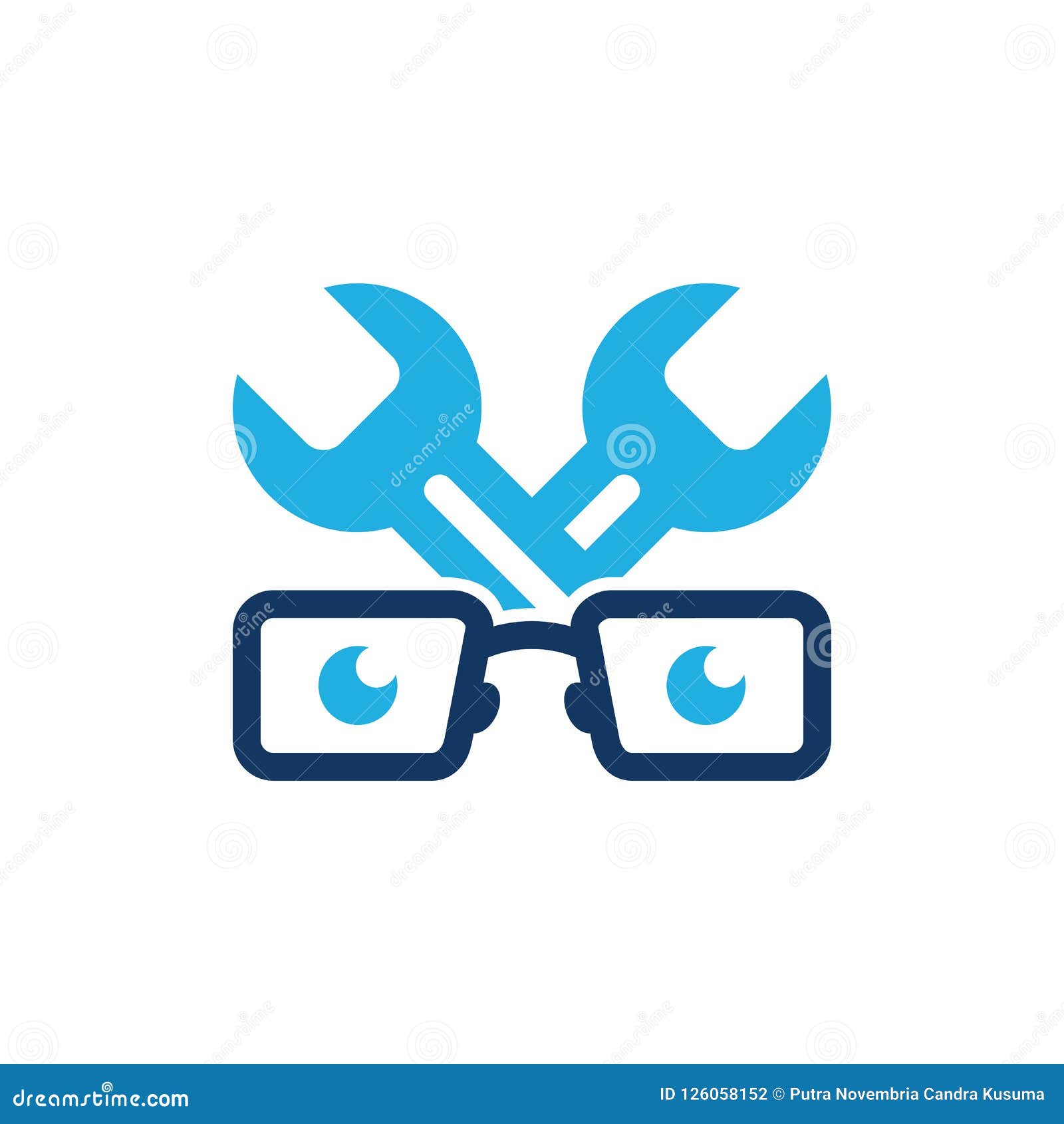 Repair Geek Logo Icon Design Stock Vector - Illustration of code ...