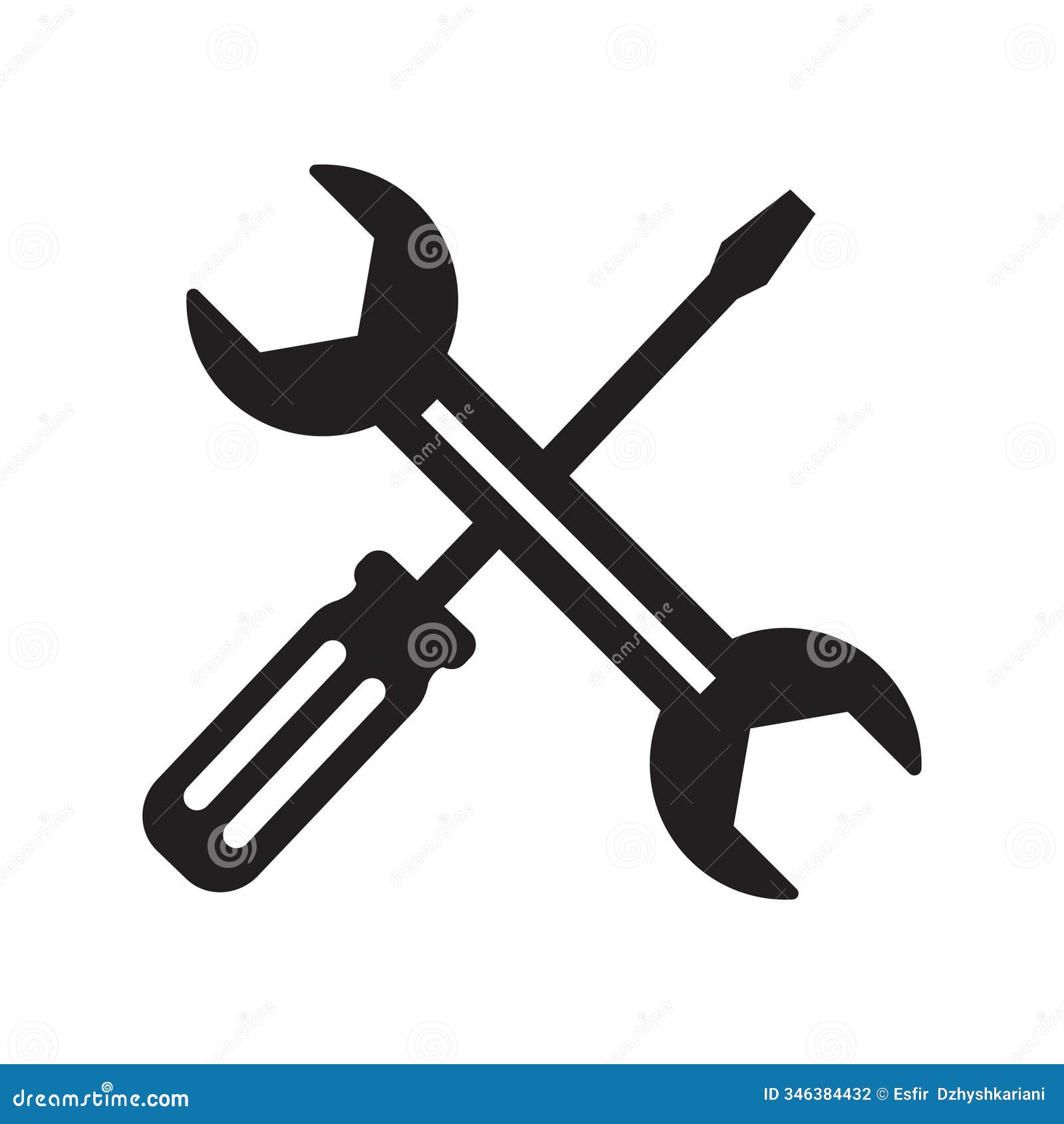 Repair Icon Screwdriver Icon Vector Tools Icon Symbol Isolated Stock ...