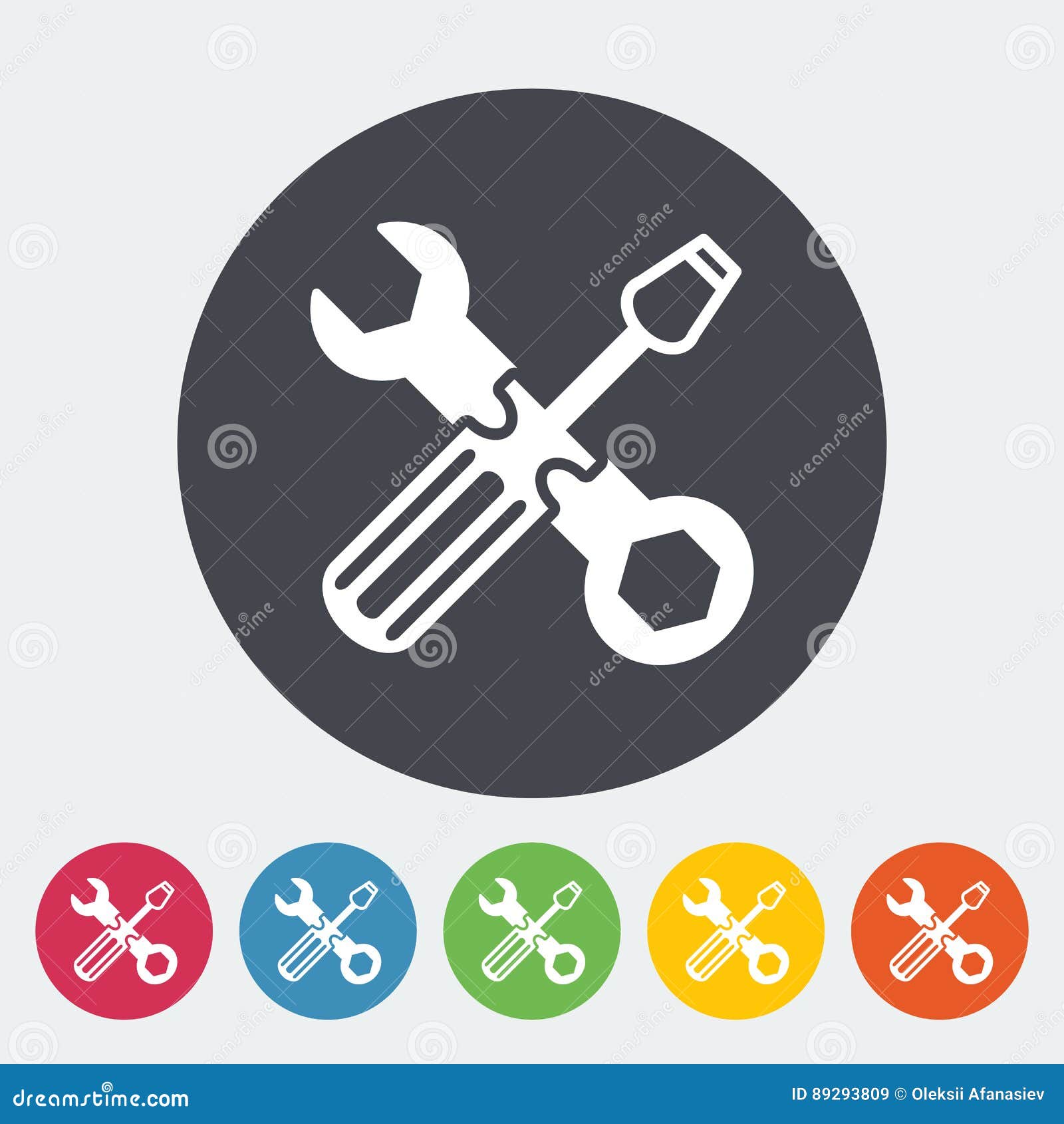 Repair icon. stock vector. Illustration of machine, improvement - 89293809