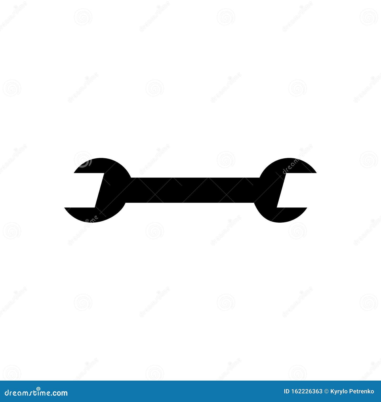 Repair Icon. Spanner Logo Design Element Stock Vector - Illustration of ...