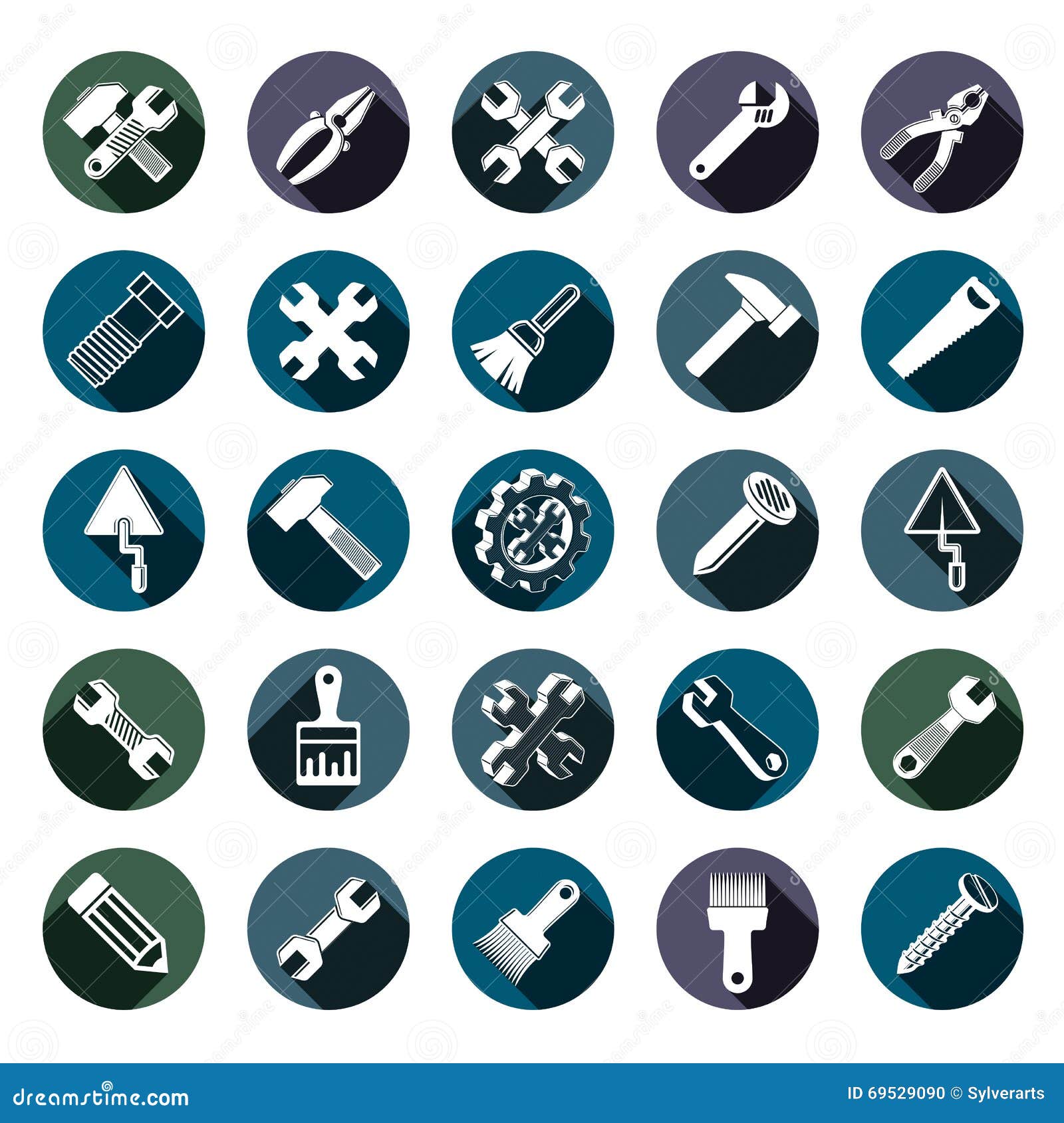 Repair Instruments Collection, Vector 3d Tools. Construction Ide Stock ...